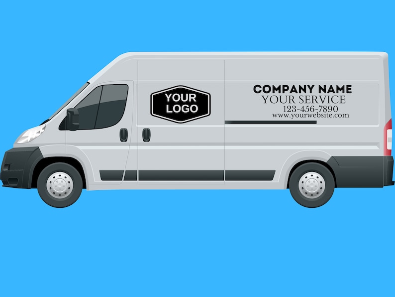 Custom Car Decals - Van Decals - US DOT Number - Truck Stickers ...