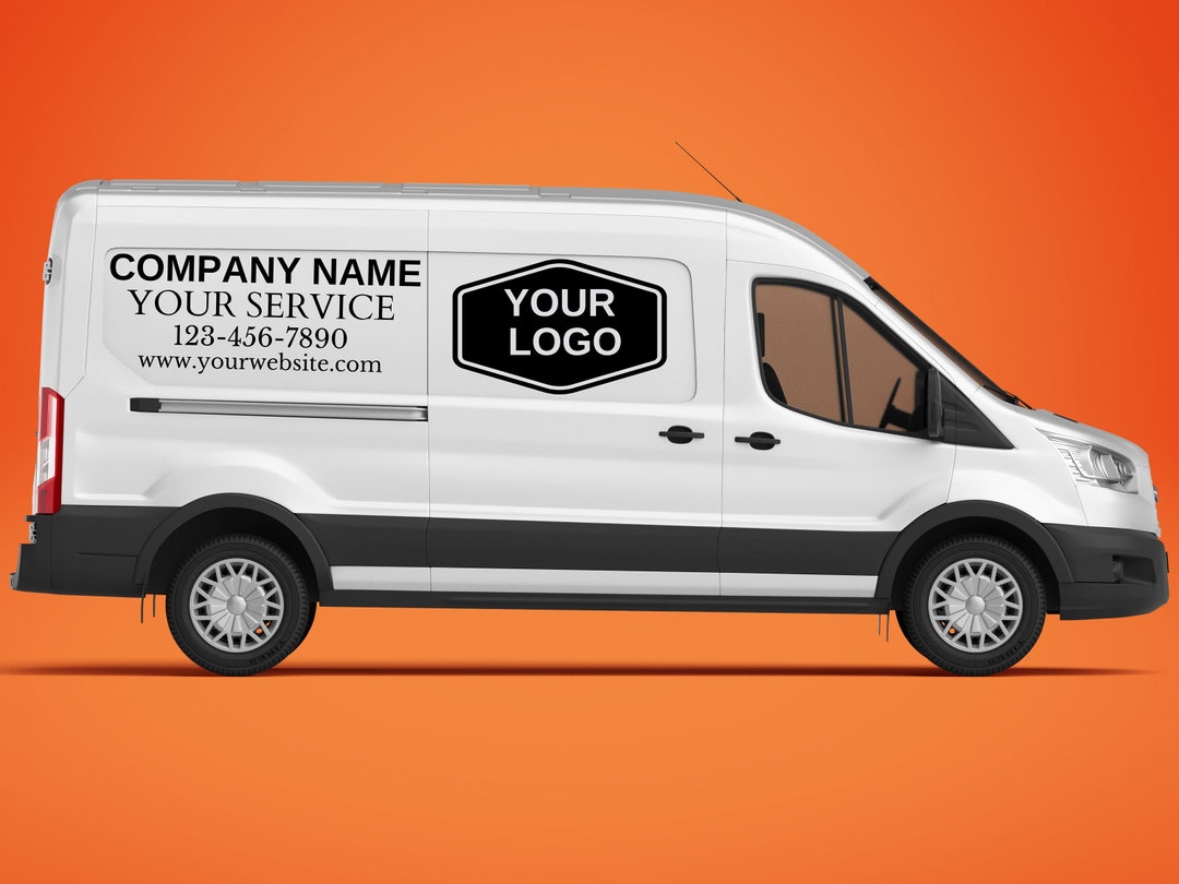 Custom Car Decals - Van Decals - US DOT Number - Truck Stickers ...