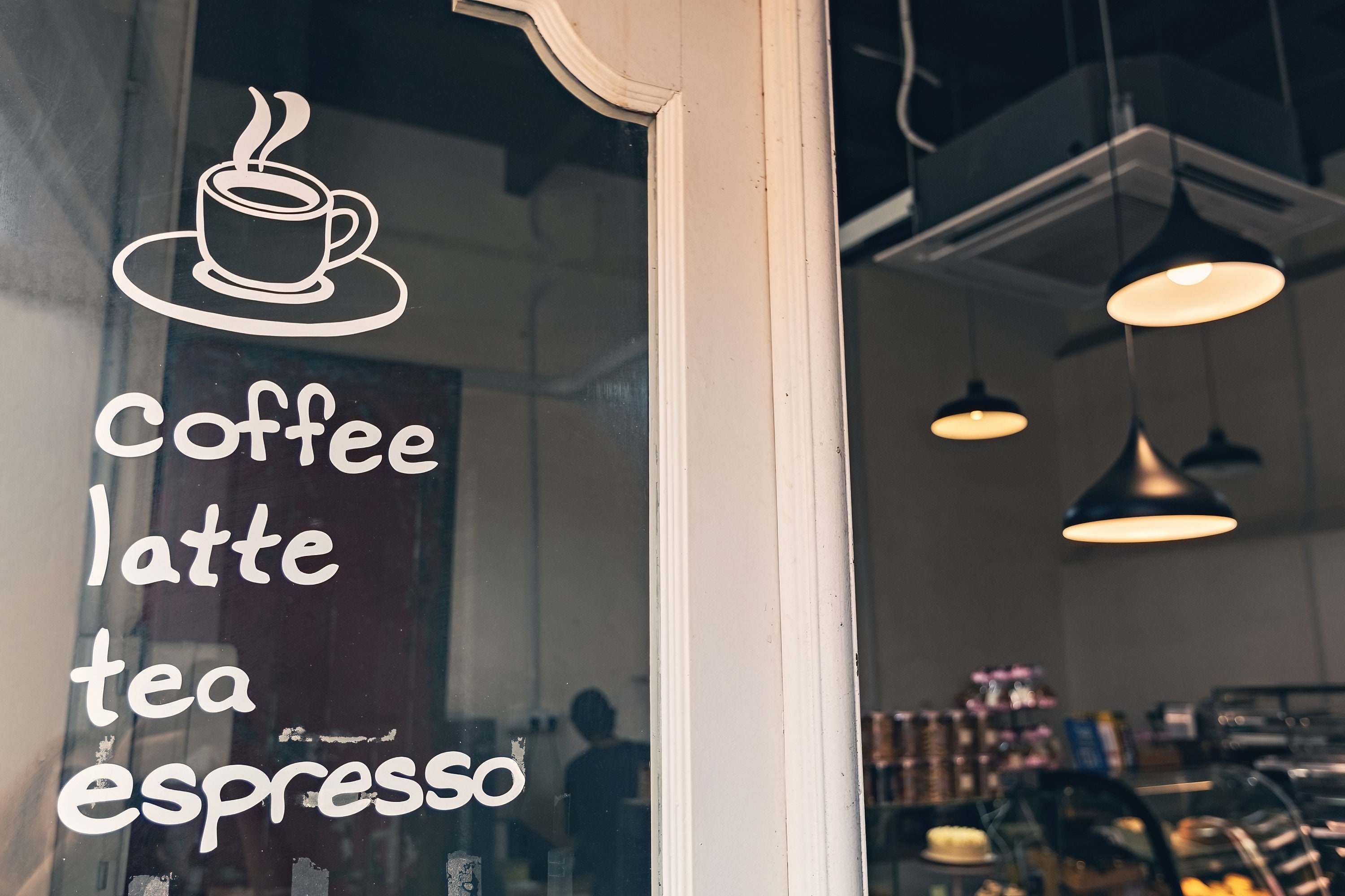 Custom Window Decals Customizable Business Restaurant Coffee - Etsy