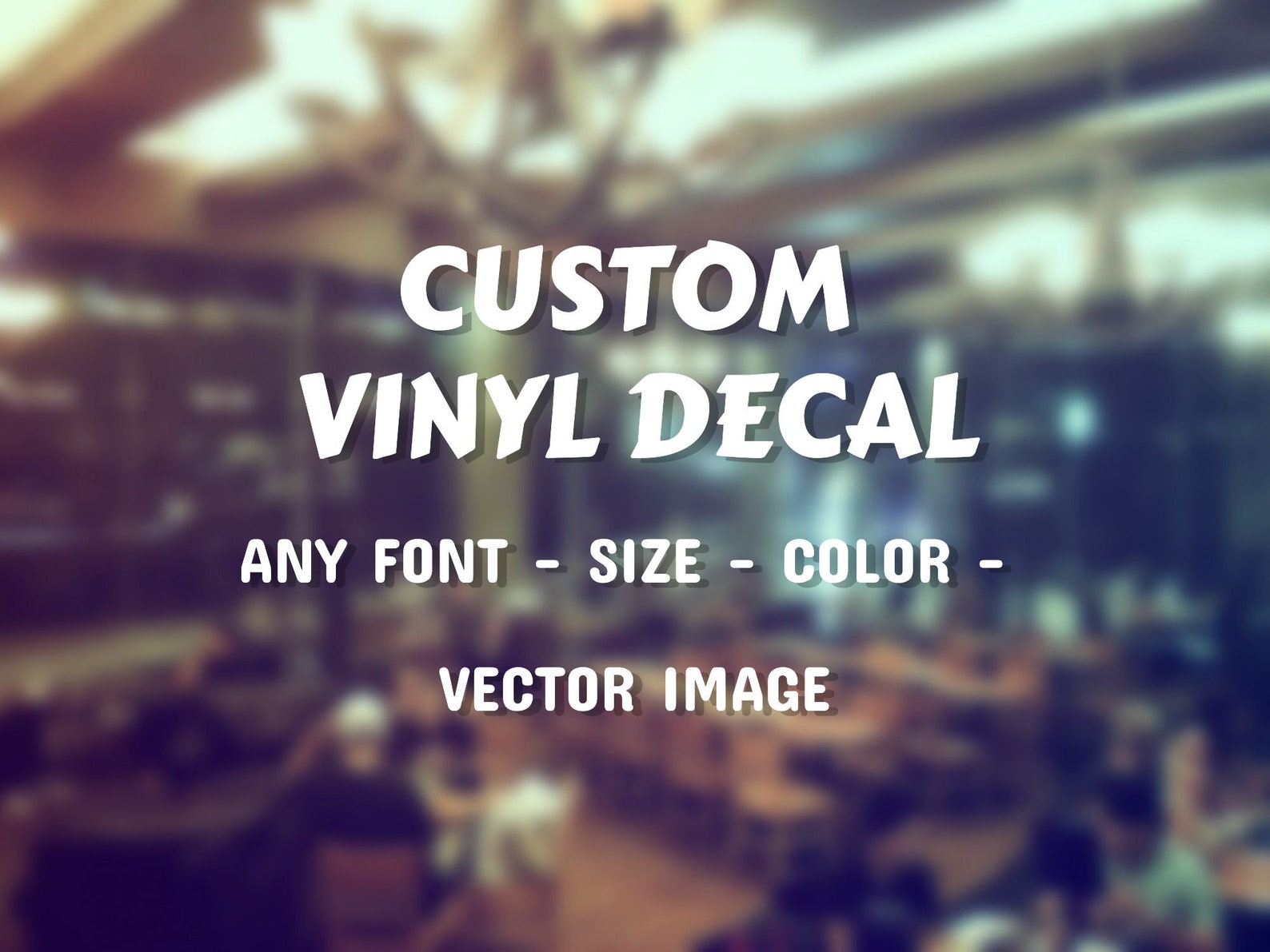 Custom Vinyl Decals Personalized Vinyl Decals Custom Business Decals ...