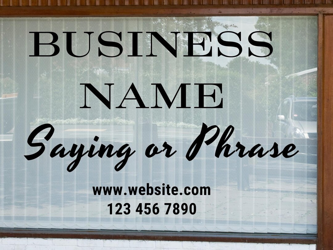 Custom Vinyl Decals - Personalized Vinyl Decals - Custom Business ...