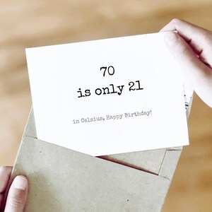 LOL! Funny 70th Birthday Card | Feel Young Again | Old People Jokes for ...