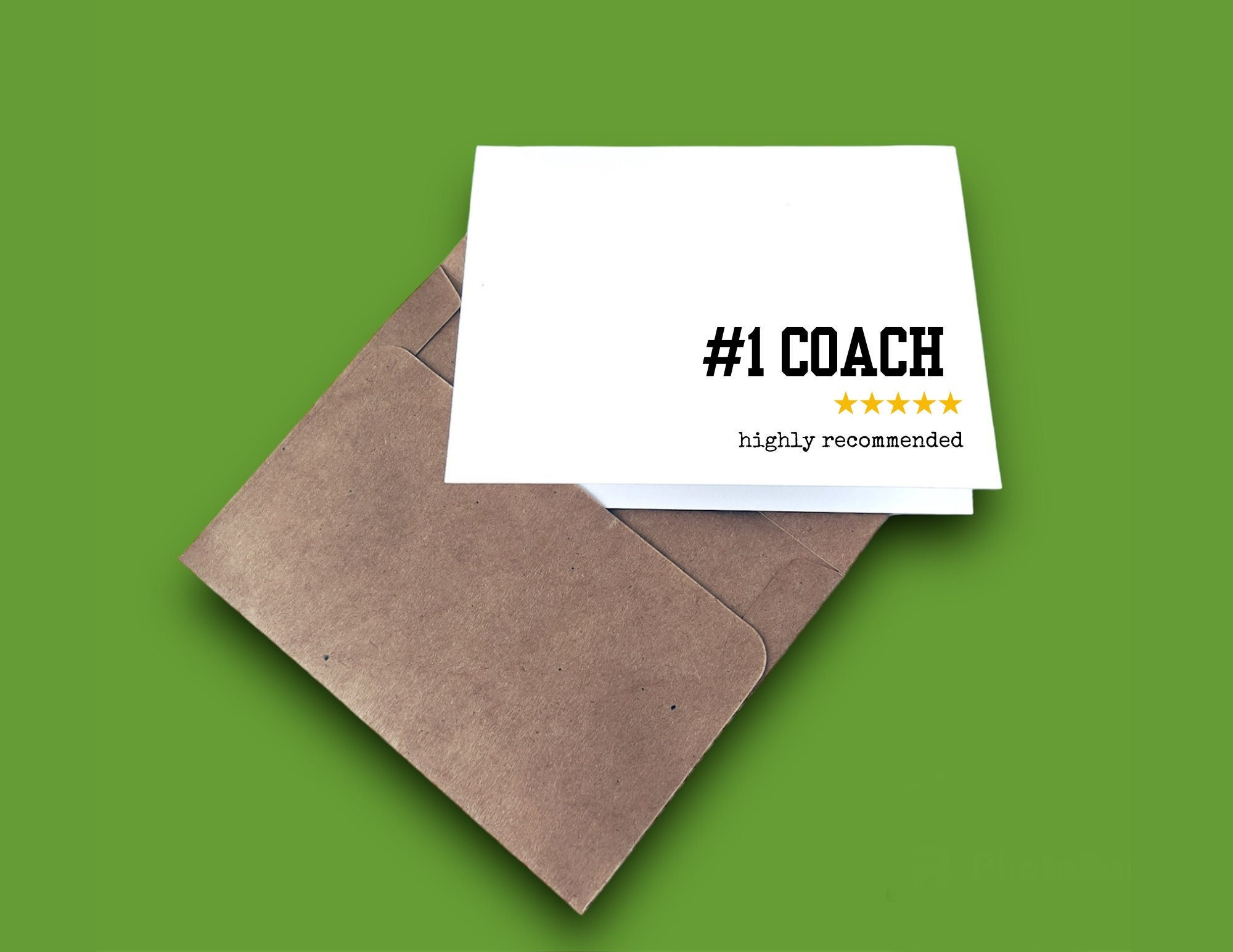 Coach Thank You Card Classic Coach Card or Funny Coach Card Blank on ...
