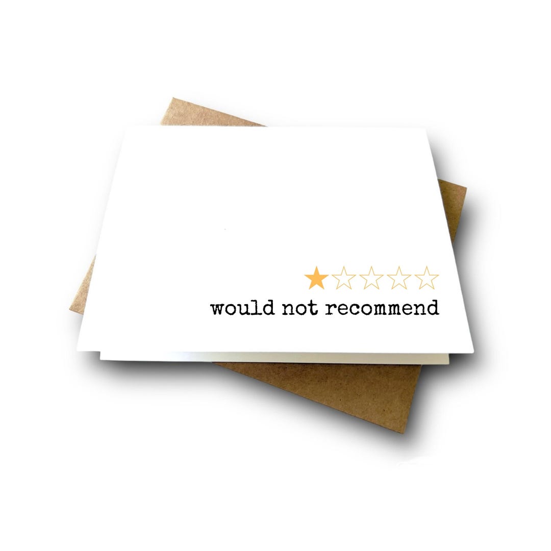 Sarcastic Card for Difficult Times | 1-star Card | This Sucks Card ...