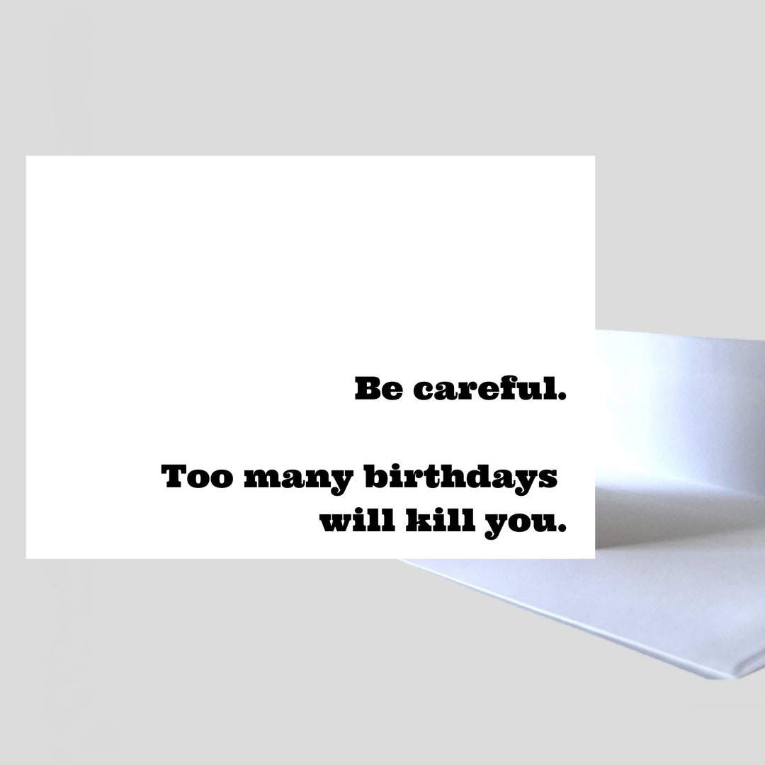 Bdays KILL, Funny Birthday Card for Him, Snarky Birthday Card for Dad's ...