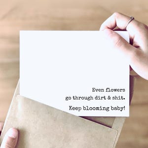 Keep BLOOMING Funny Encouragement Card for a Friend | Everyday ...