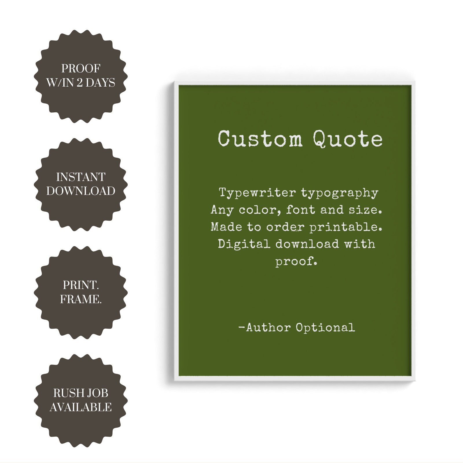 Custom Quote PRINTABLE Personalized Quote Wall Art Custom Text Quote ...