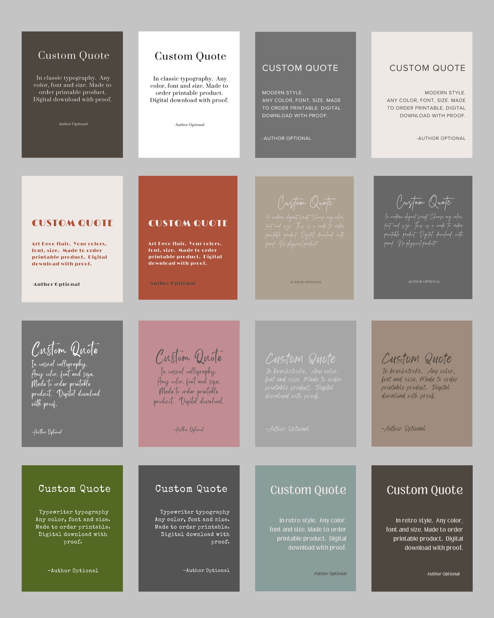 Custom Quote PRINTABLE Personalized Quote Wall Art Custom Text Quote ...