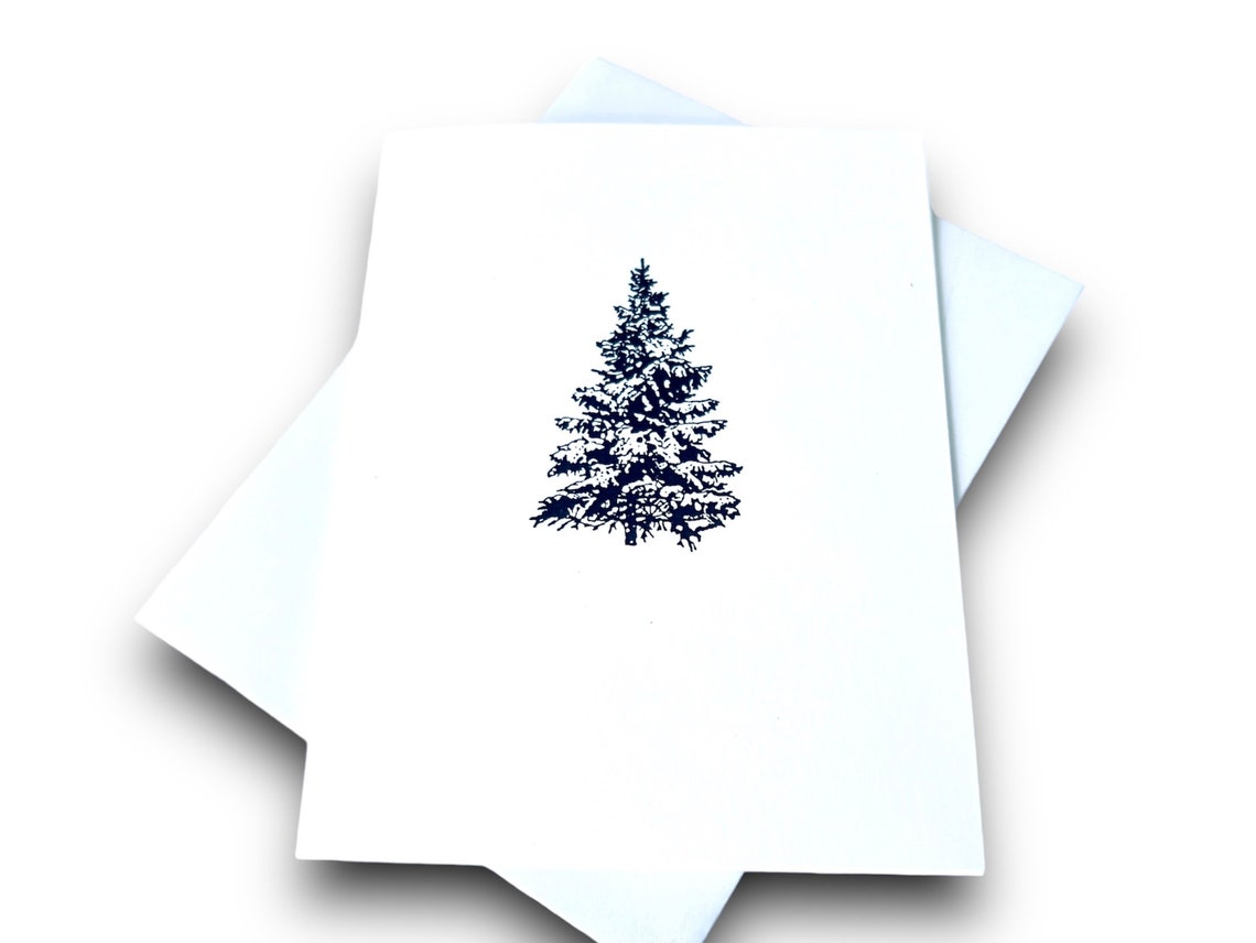 Christmas Tree Card Set | Evergreen Holiday Cards | All Occasion Winter ...