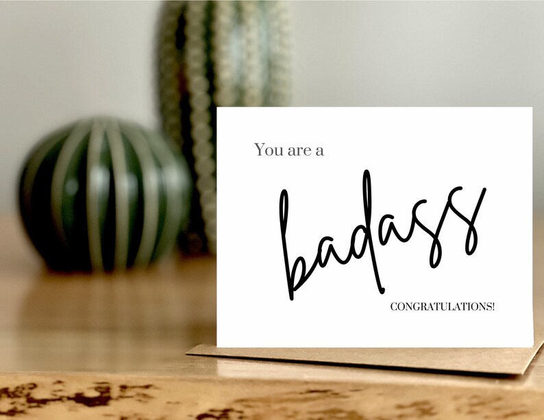 SASSY AF Congrats Funny Graduation Card F-ing Funny Congratulations ...