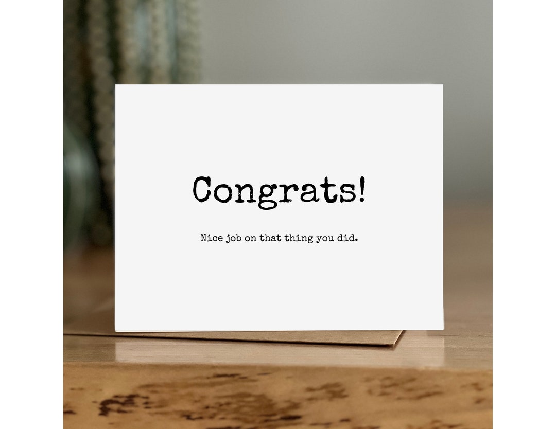 SARCASM Funny Congratulations Card Graduation Card It's Such a BIG Deal ...
