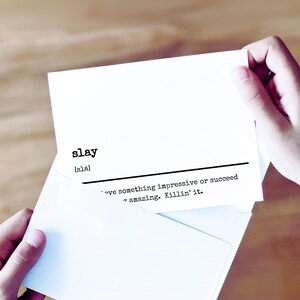 SLAY | Funny Congrats Card | New Grad | Encouragement Card for Her ...