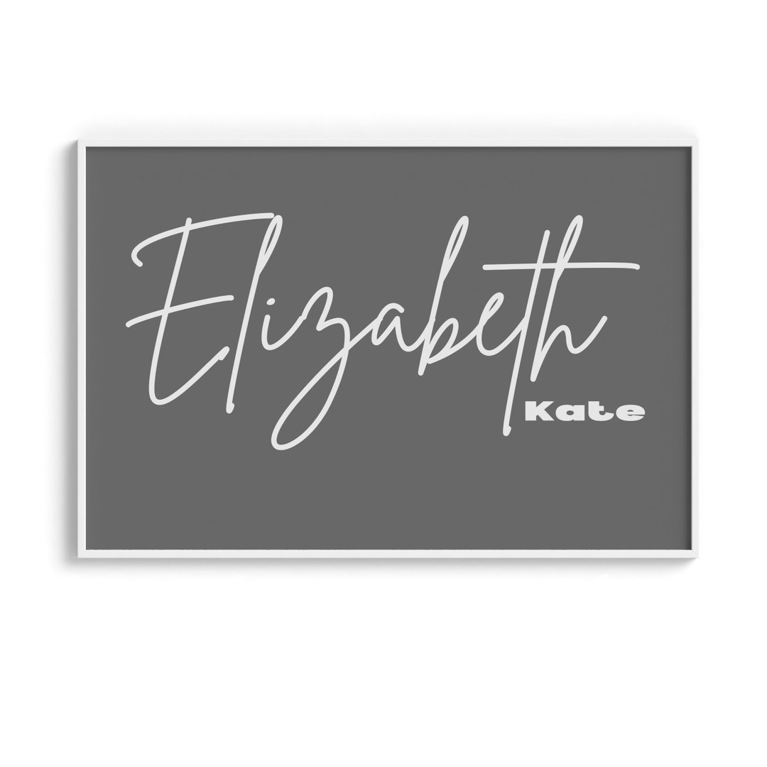 Custom Name Printable | Personalized Baby Name Print | Nursery Wall ...