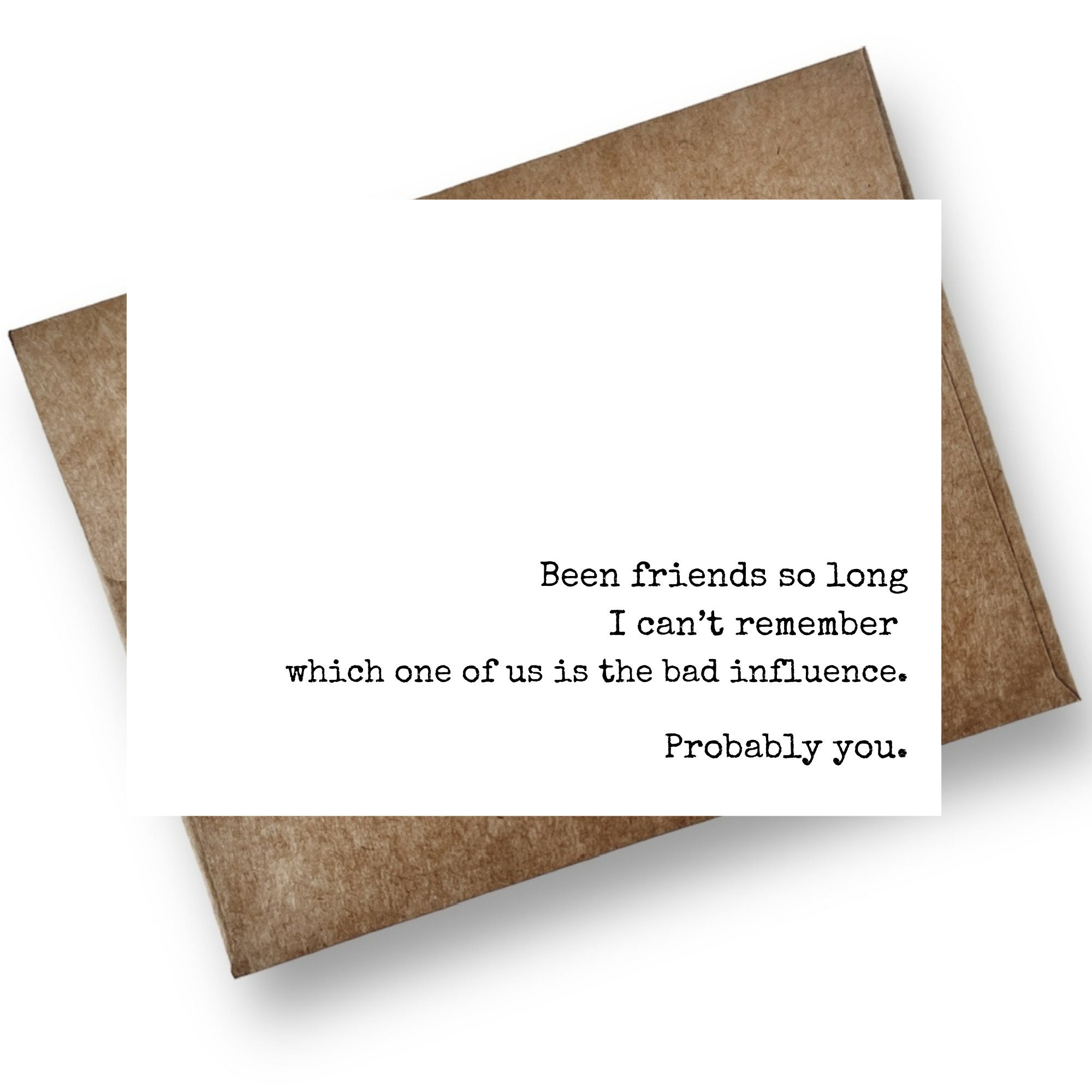 BURN Bad INFLUENCE Funny Birthday Card Bestie Cards All - Etsy