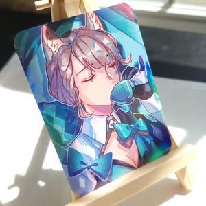 Genshin - Lyney Lynette Holographic Photocards - Etsy