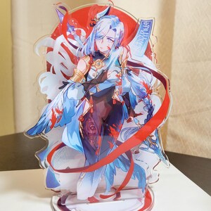 Genshin - Shenhe Red Ribbon Multi-layered Acrylic Standee - Etsy