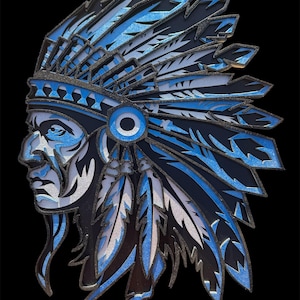 Air Force Chief Master Sergeant Wall Art: Laser Cut Native American ...
