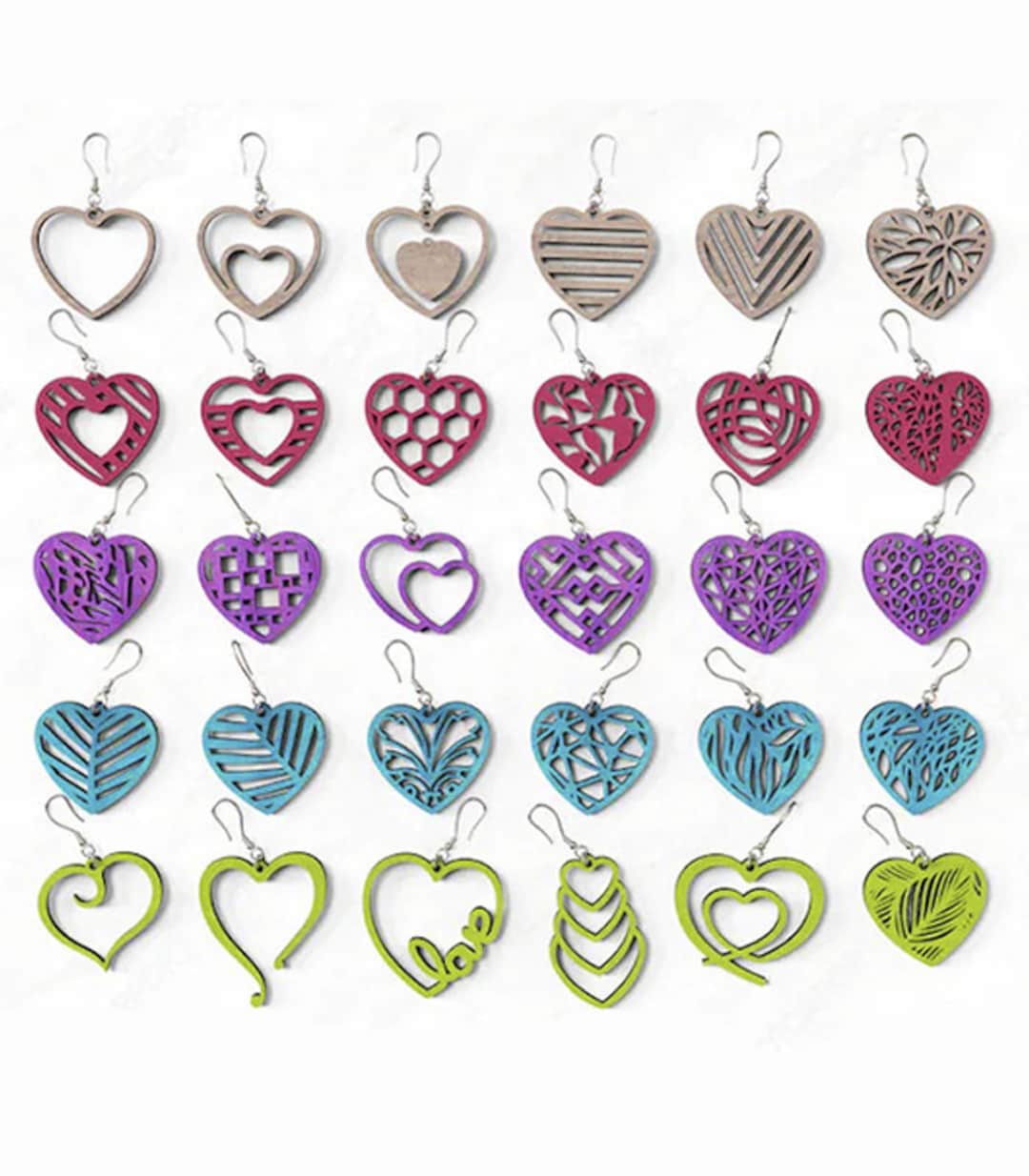 Earrings Earrings 30 Mega Pack Files Stl-earrings Extravaganza:stunning ...