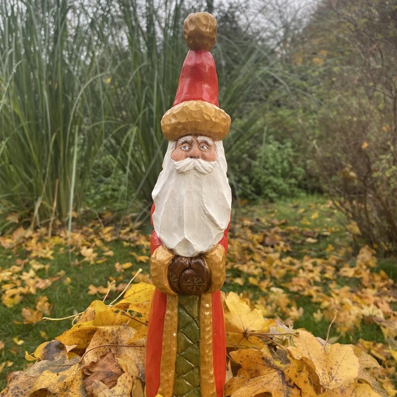 Skinny Tall Santa Figurines - Etsy UK