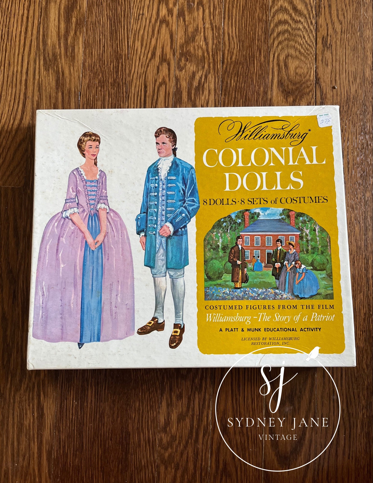 Williamsburg Colonial Dolls 8 Dolls, 8 Sets of Costumes Paper Dolls ...