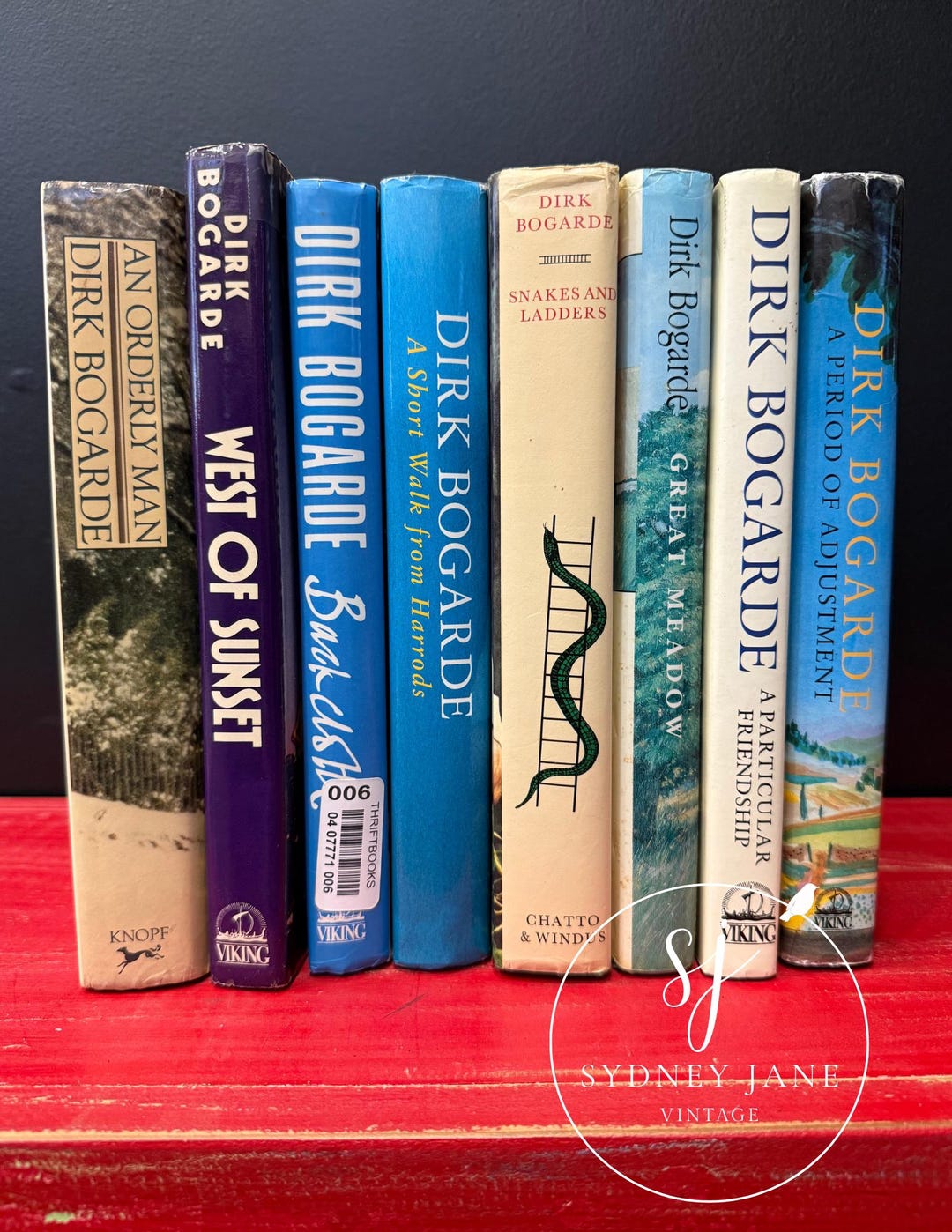 Vintage Collection of Dirk Bogarde Novels. Lot of 8. Hardcovers W/ Dust ...