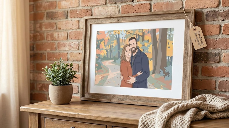 Custom Couple Portrait Illustration | Personalized Cartoon Art (digital ...