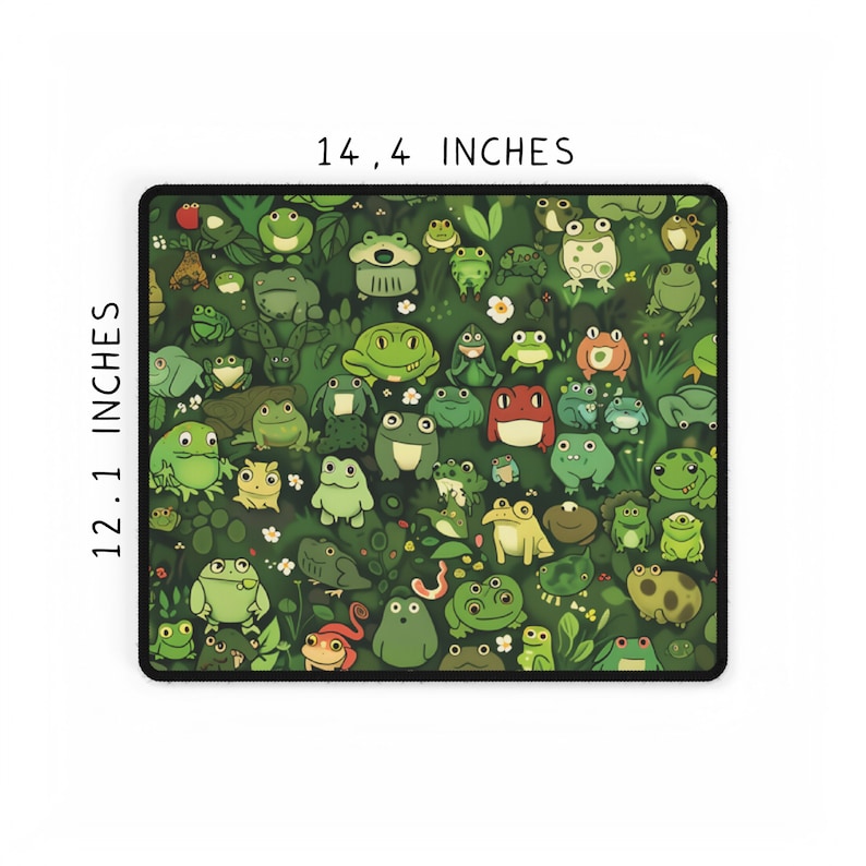 Frogs Playmat, MTG, TCG, Lorcana, Cute Collage, Anime, Kawaii Style ...