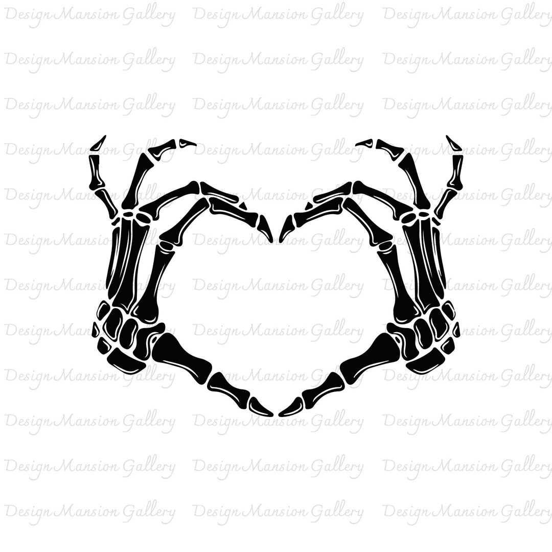 Skeleton Heart Hands Svg, Skeleton Hands Svg, Skeleton Svg Cut File ...