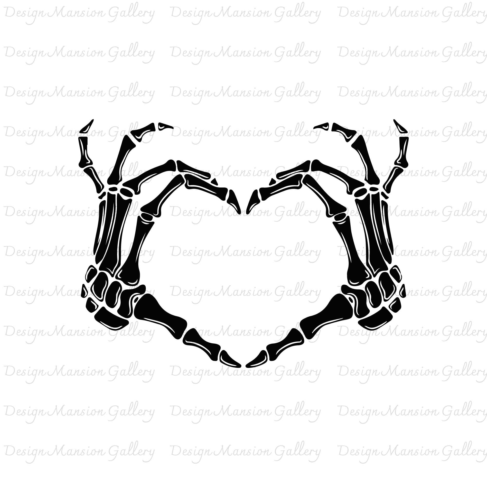 Skeleton Heart Hands Svg Skeleton Hands Svg Skeleton Svg Cut File