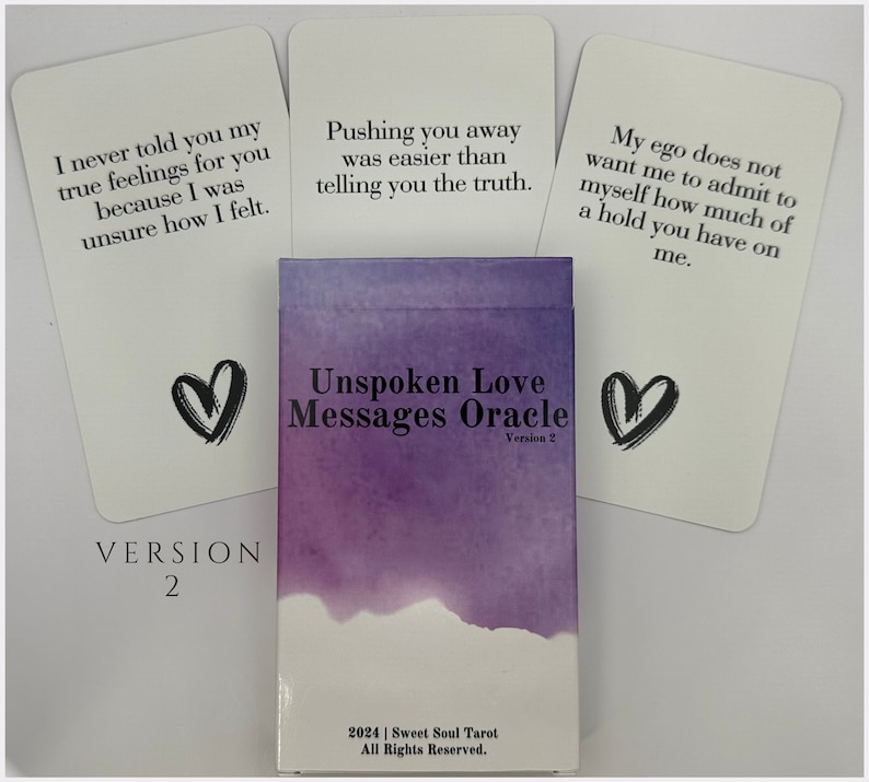 Unspoken Love Messages Oracle Version 2 - Etsy