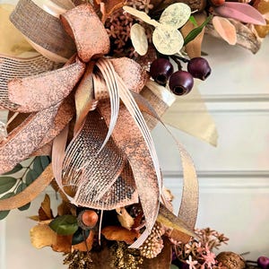NEW: Fall Autumn Wreath Peach/apricot Neutral - Etsy