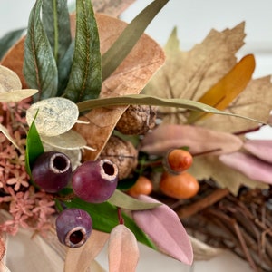 NEW: Fall Autumn Wreath Peach/apricot Neutral - Etsy