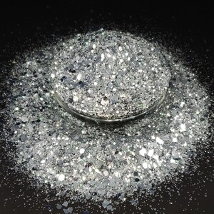 Asgard Silver Reflective Bling Bling Chunky Mix Exclusive Polyester ...