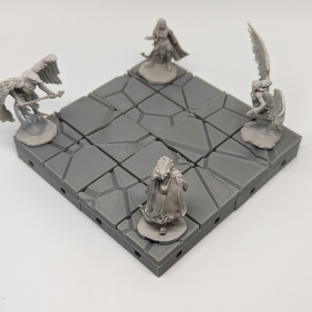 Set of 16 Modular 2'x2' Magnetic Terrain Tiles With Bases - Etsy