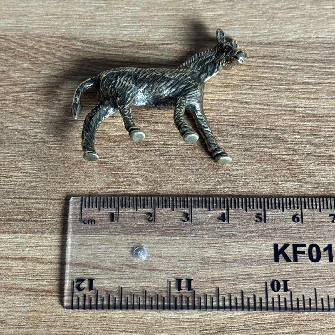 Solid Brass Donkey Small Ornament Statue Miniature Figurines Handcraft ...