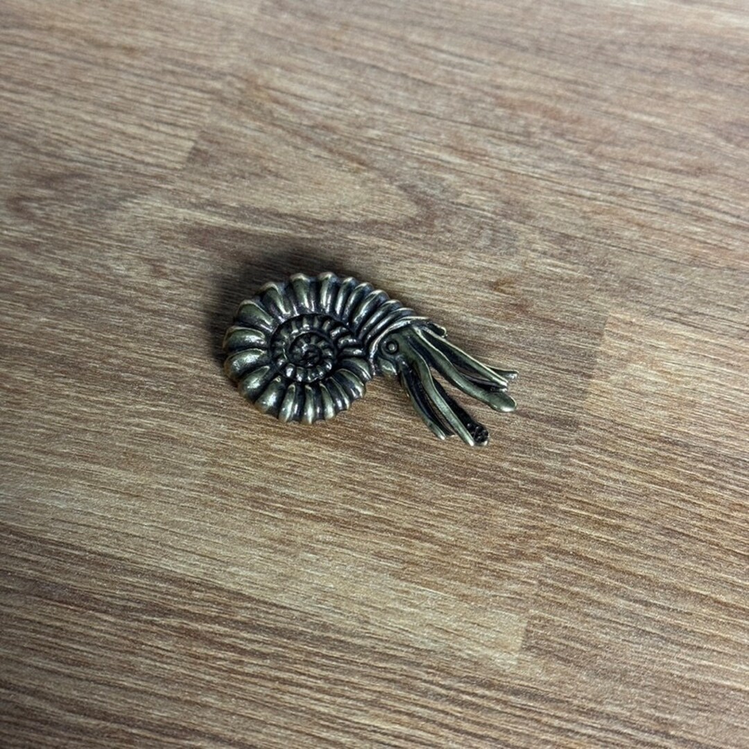 Solid Brass Nautilus - Small Ornament Statue - Miniature Figurines Handcraft Collectible Gift ...