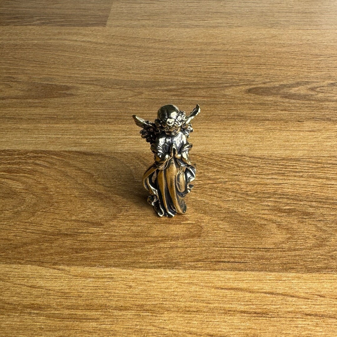 Solid Brass God of Love Cupid - Small Ornament Statue - Miniature ...
