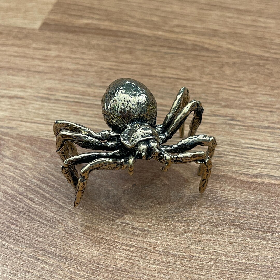 Solid Brass Spider Tarantula - Small Ornament Statue - Miniature ...