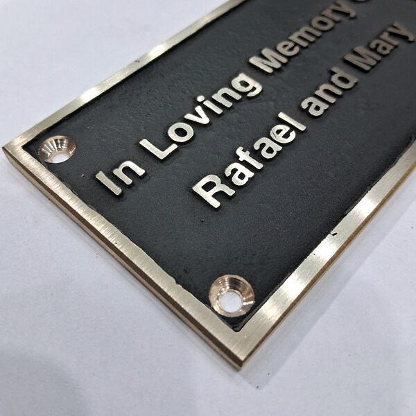 Brass Plaque - Etsy