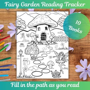 Fairy Book Reading Tracker, Reading Journal Book Tracker, Digital ...
