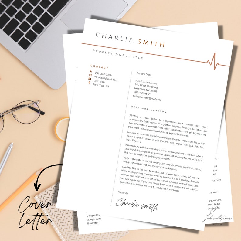 Nurse Resume Template Word Resume Google Docs Apple Pages - Etsy