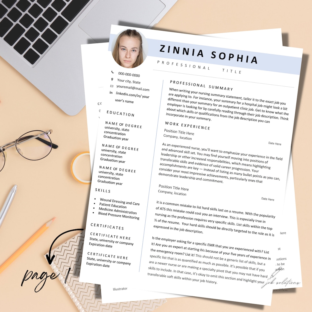 Teacher Resume Template Google Docs Teacher Resume - Etsy