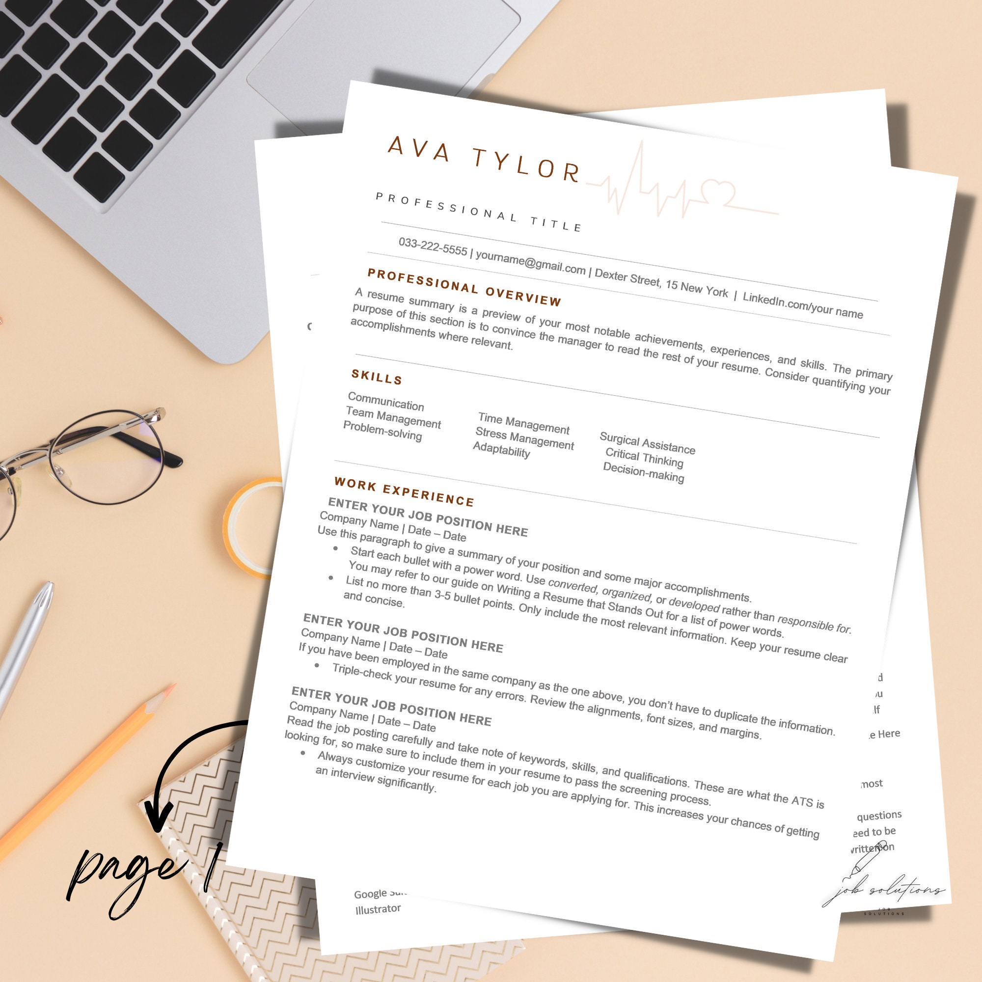 Nurse Resume Template, Student Nurse Resume, Nursing Cv, Resume ...