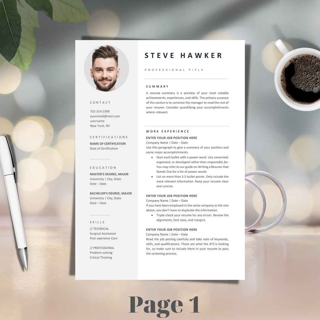 ATS Friendly Resume Template Best Resume Template Cover Letter and ...