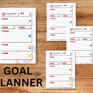 Basic Goal Setting Worksheet | Goal Setting Tracker | Productivity ...
