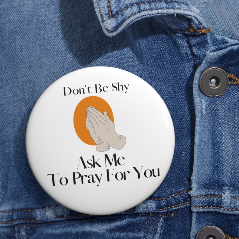 Christian Pray for You Button Pins | Faith Pin Set | Inspirational ...
