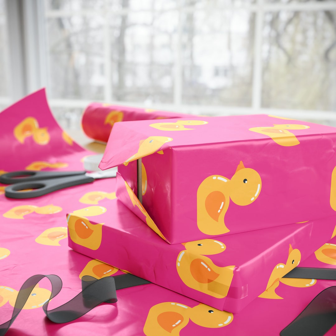 Pink Girly Wrapping Paper for Baby Shower and Birthday Gifts With ...