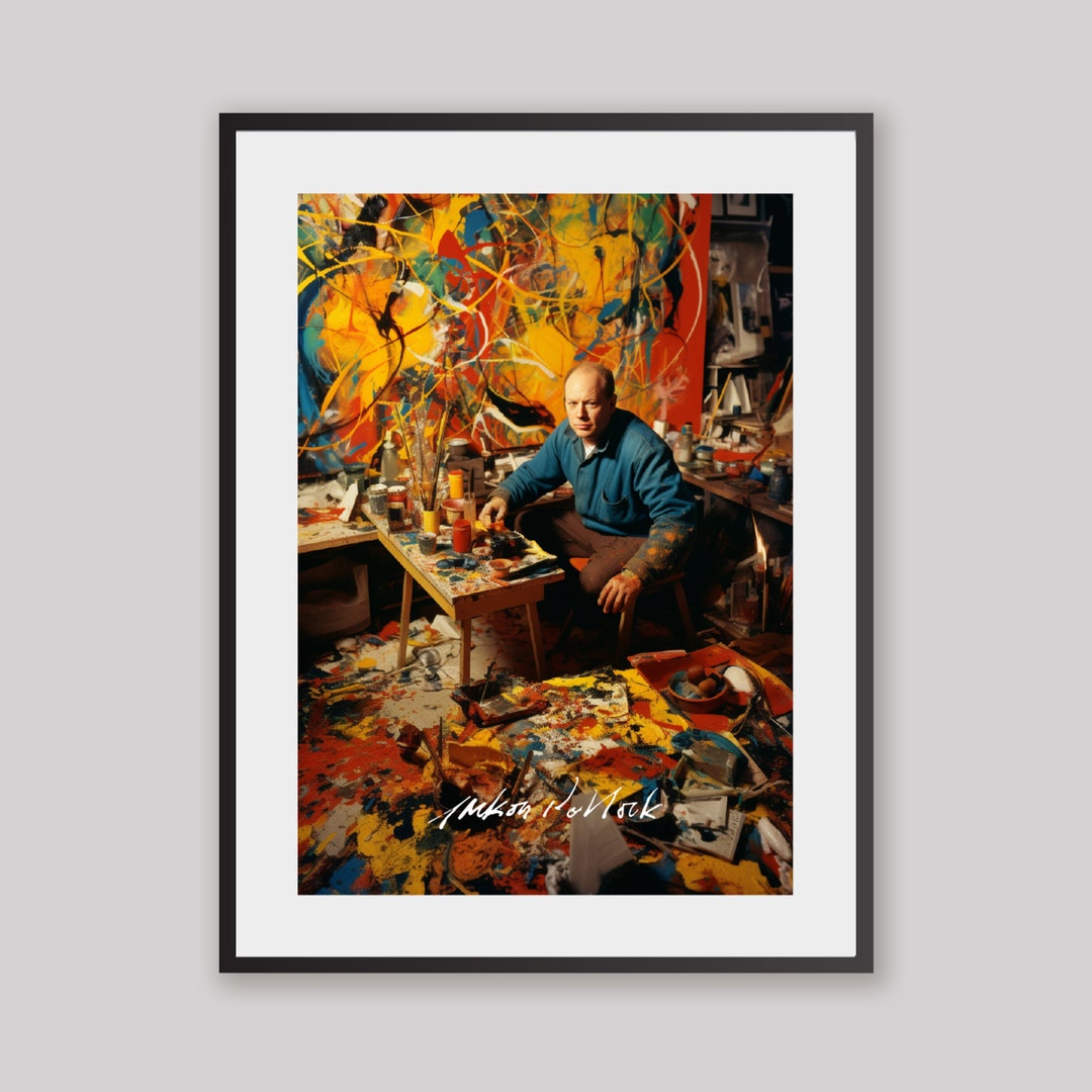 Jackson Pollock Poster. Art. Posters of Famous Painters and Sculptors ...