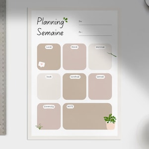 Cute Weekly Planning in French - Days of the Week - Aesthetic Printable ...