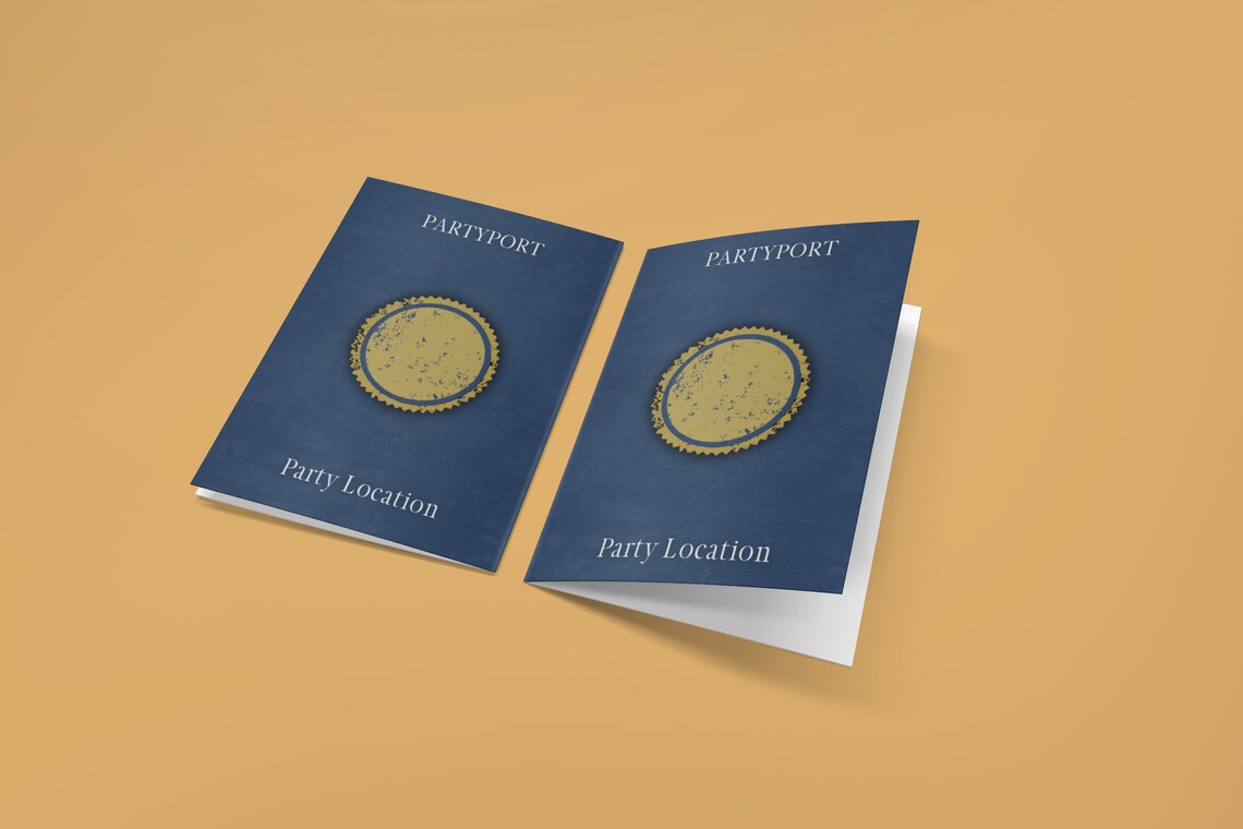 Editable Passport partyport and Boarding Pass Theme Party Invitation ...